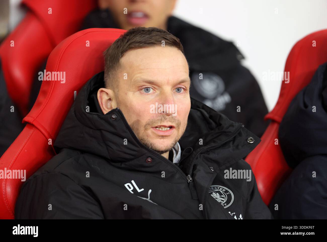 Manchester City assistant manager Pepijn Lijnders during the Premier ...