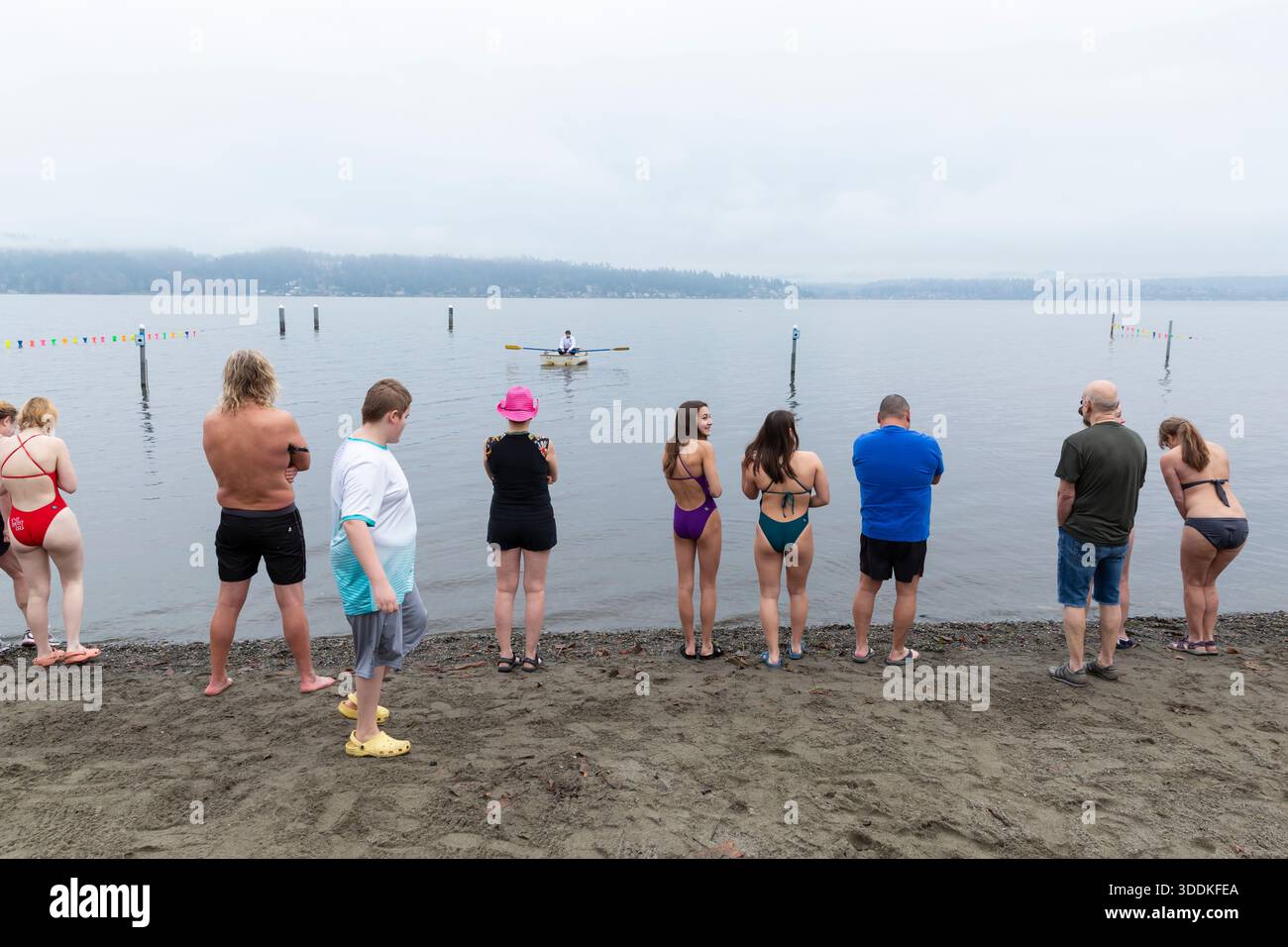 Seattle, Washington, USA. 1st January 2026. Participants line up for ...