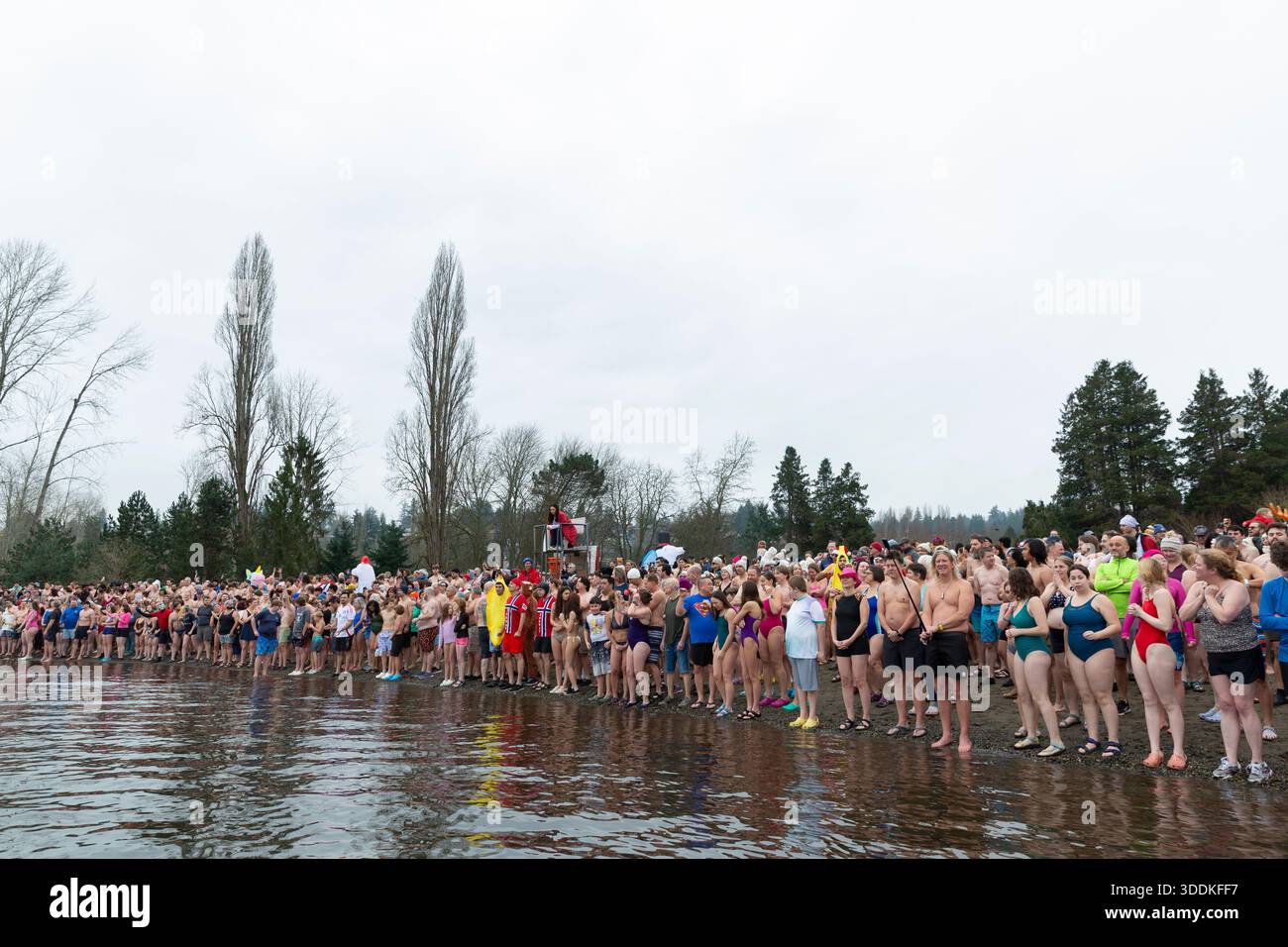 Seattle, Washington, USA. 1st January 2026. Participants line up for ...