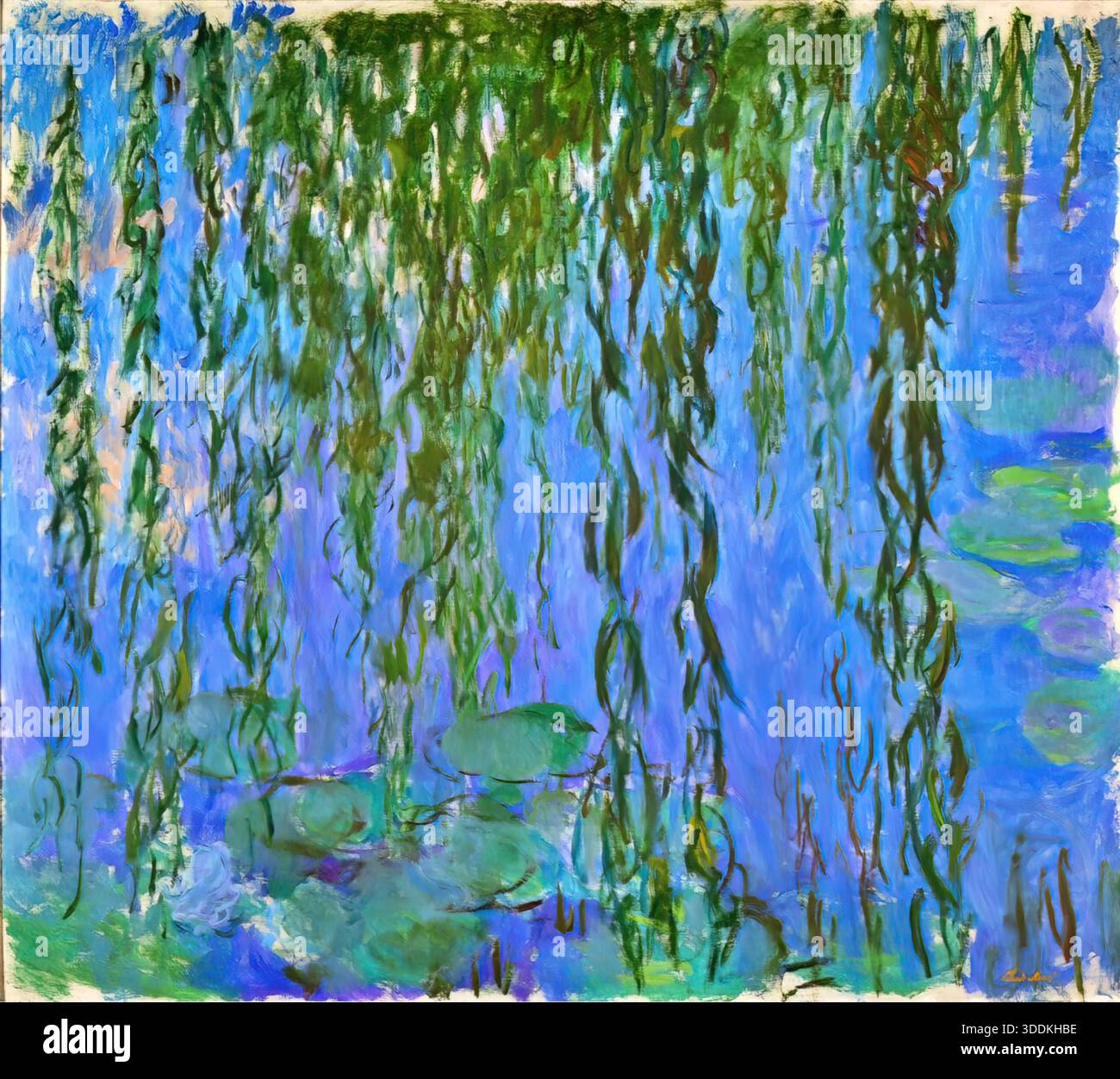 Water Lilies with Willow Branches Claude Monet 19161919 oil on canvas ...