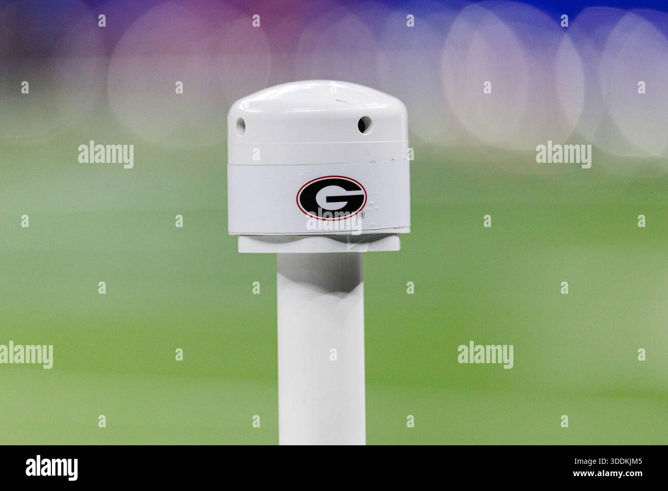 January 01, 2026: A general view of Georgia logo on bench post prior to ...