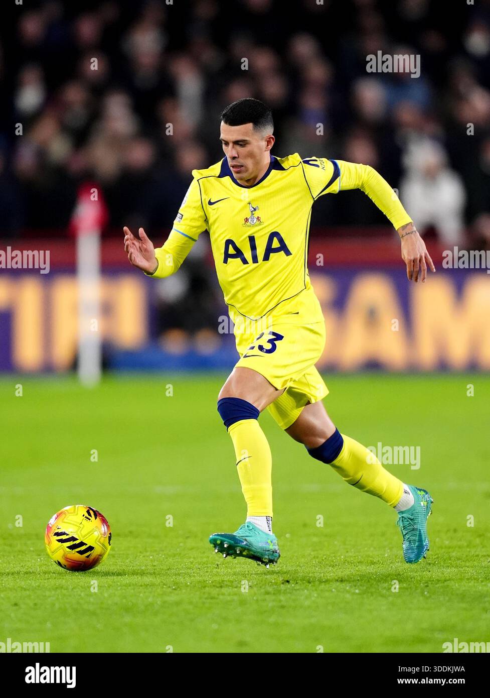 Tottenham Hotspur's Pedro Porro during the Premier League match at the ...