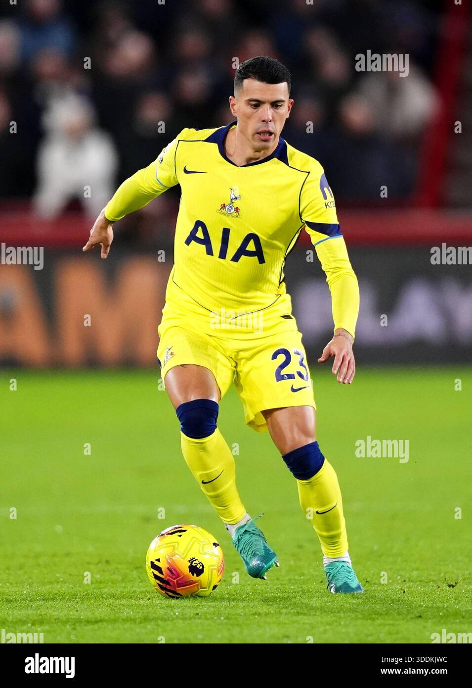 Tottenham Hotspur's Pedro Porro during the Premier League match at the ...