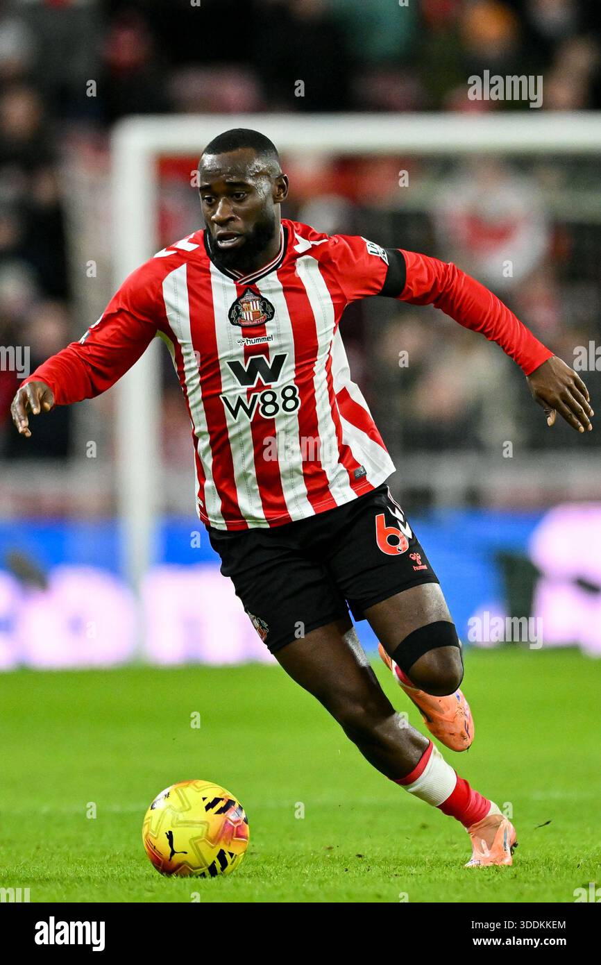 Lutsharel Geertruida of Sunderland FC during the Premier League match ...