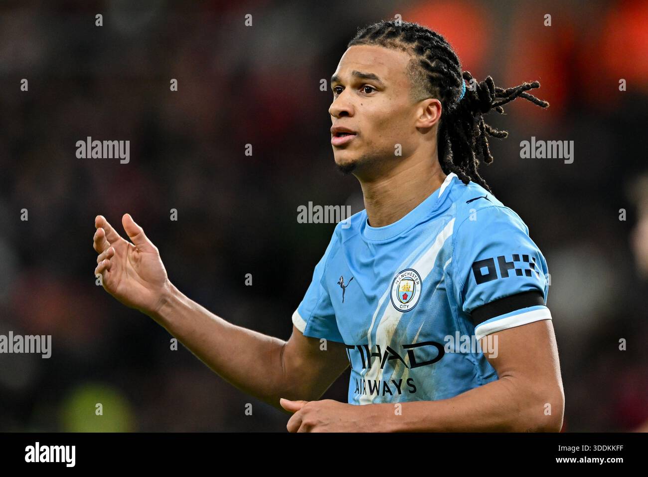 Nathan Aké of Manchester City during the Premier League match between ...