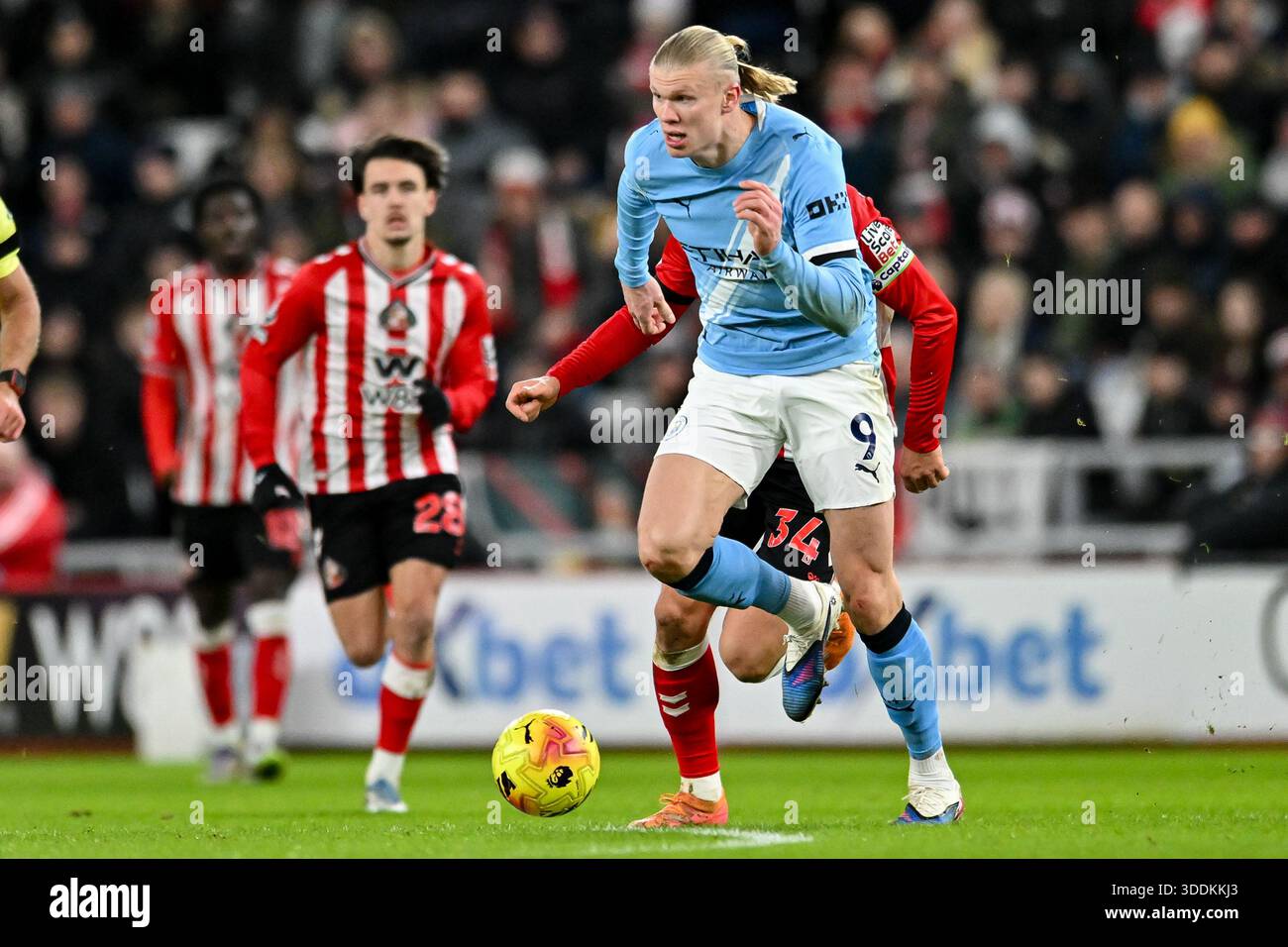 Erling Håland of Manchester City during the Premier League match ...