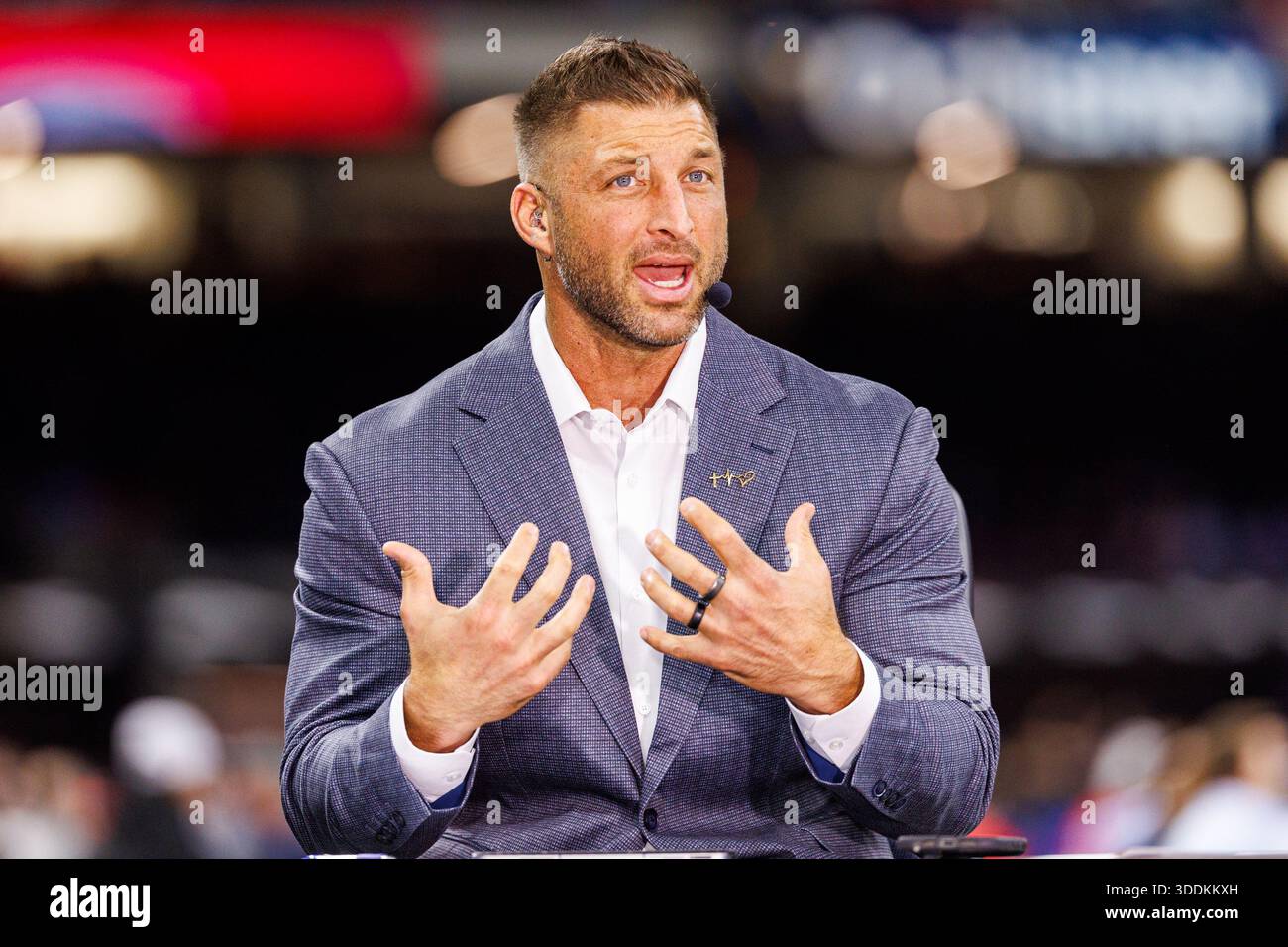 January 01, 2026: SEC Network analyst Tim Tebow prior to NCAA football ...