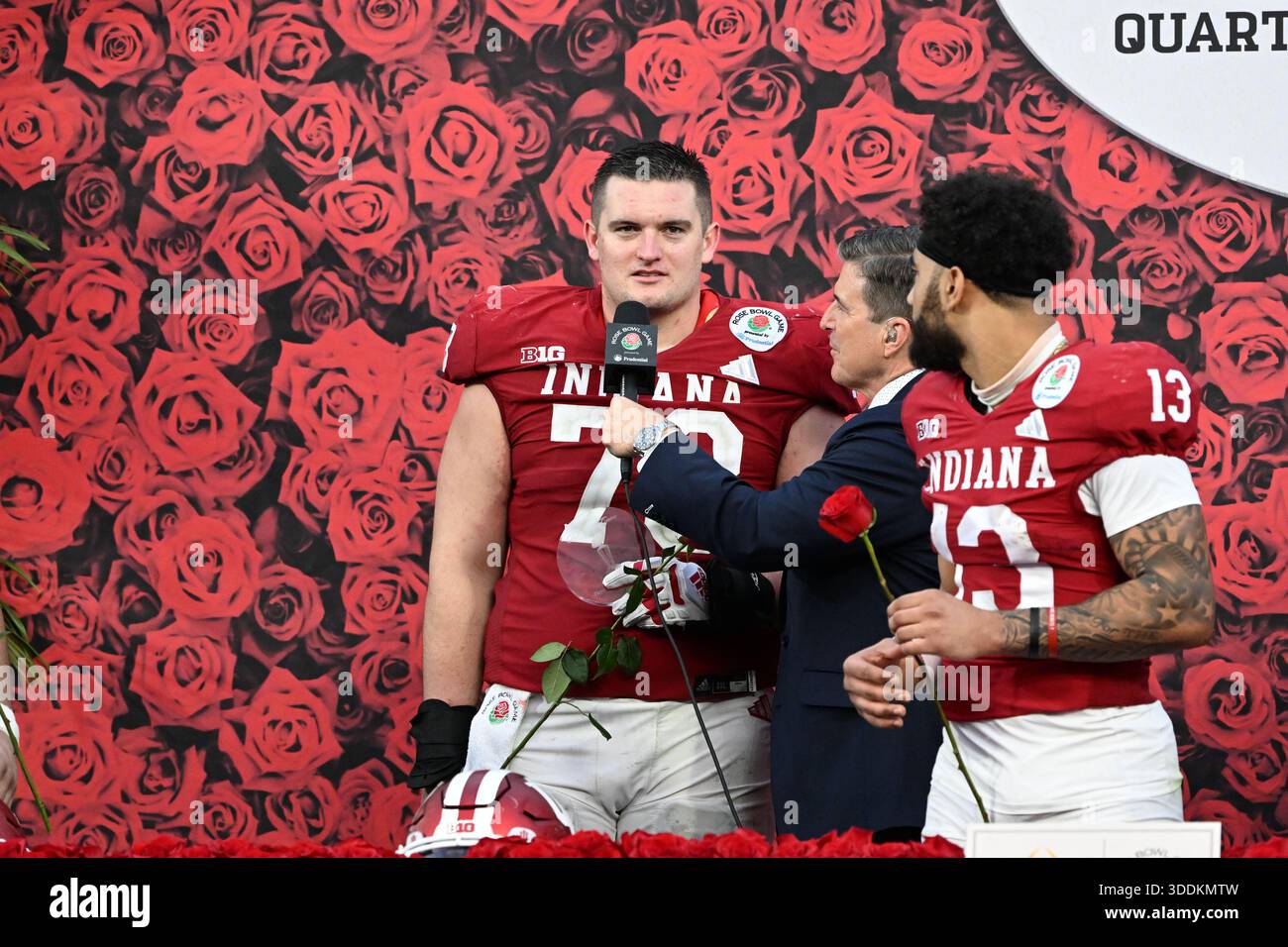 PASADENA, CA - JANUARY 01: Rose Bowl MVP OL Pat Coogan #78 of the ...