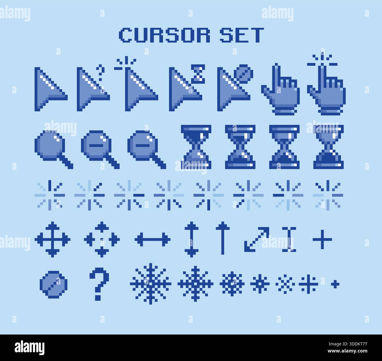 Loading cursor icons set Stock Vector Images - Alamy