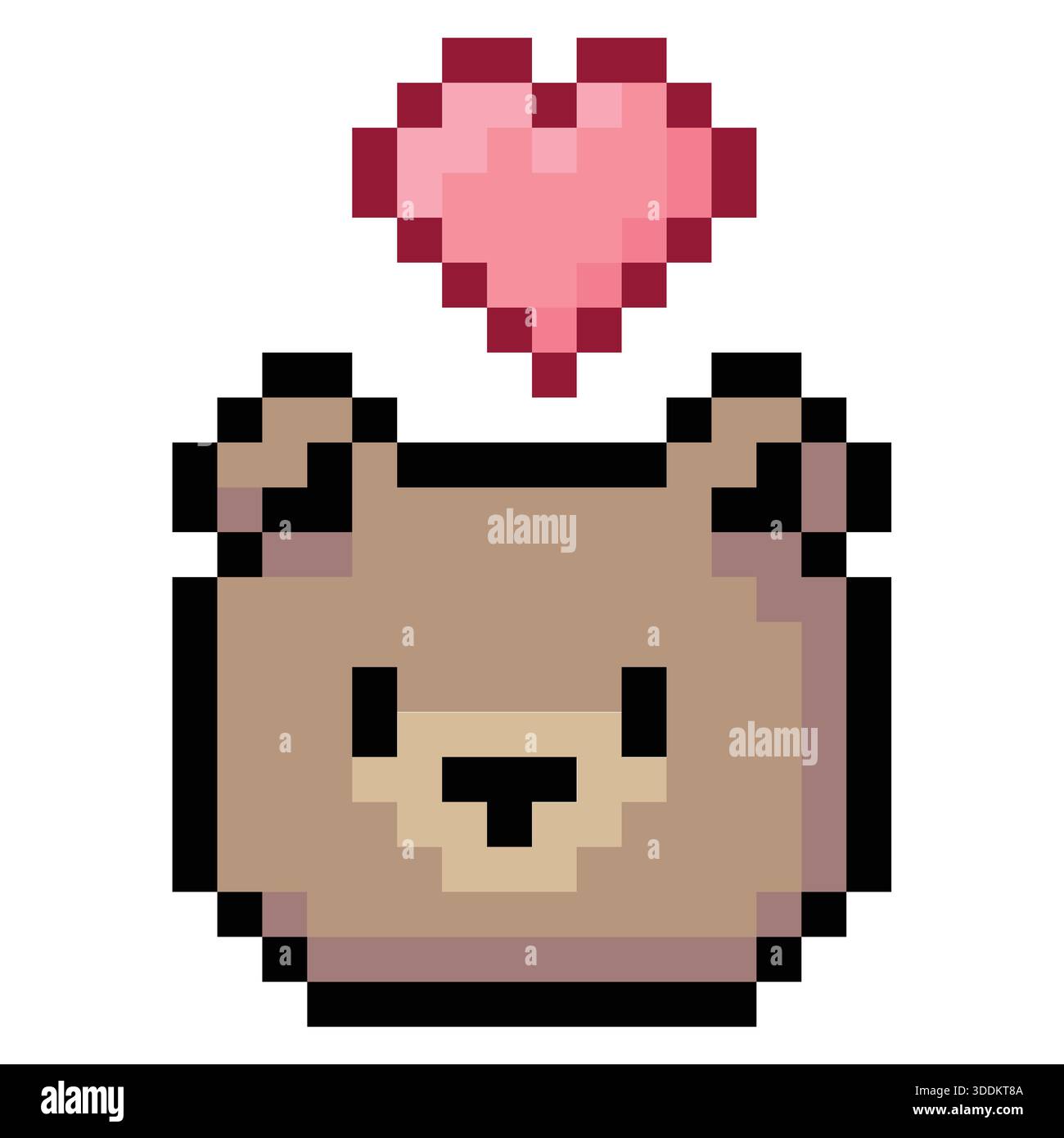 Pixel art happy valentines Stock Vector Images - Alamy