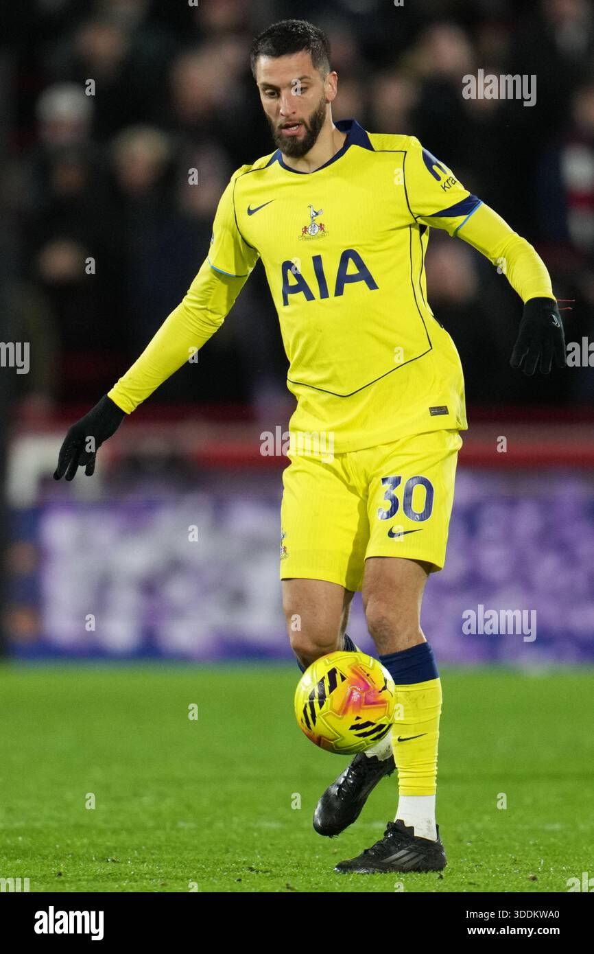 Rodrigo Bentancur of Tottenham Hotspur during the Premier League match ...
