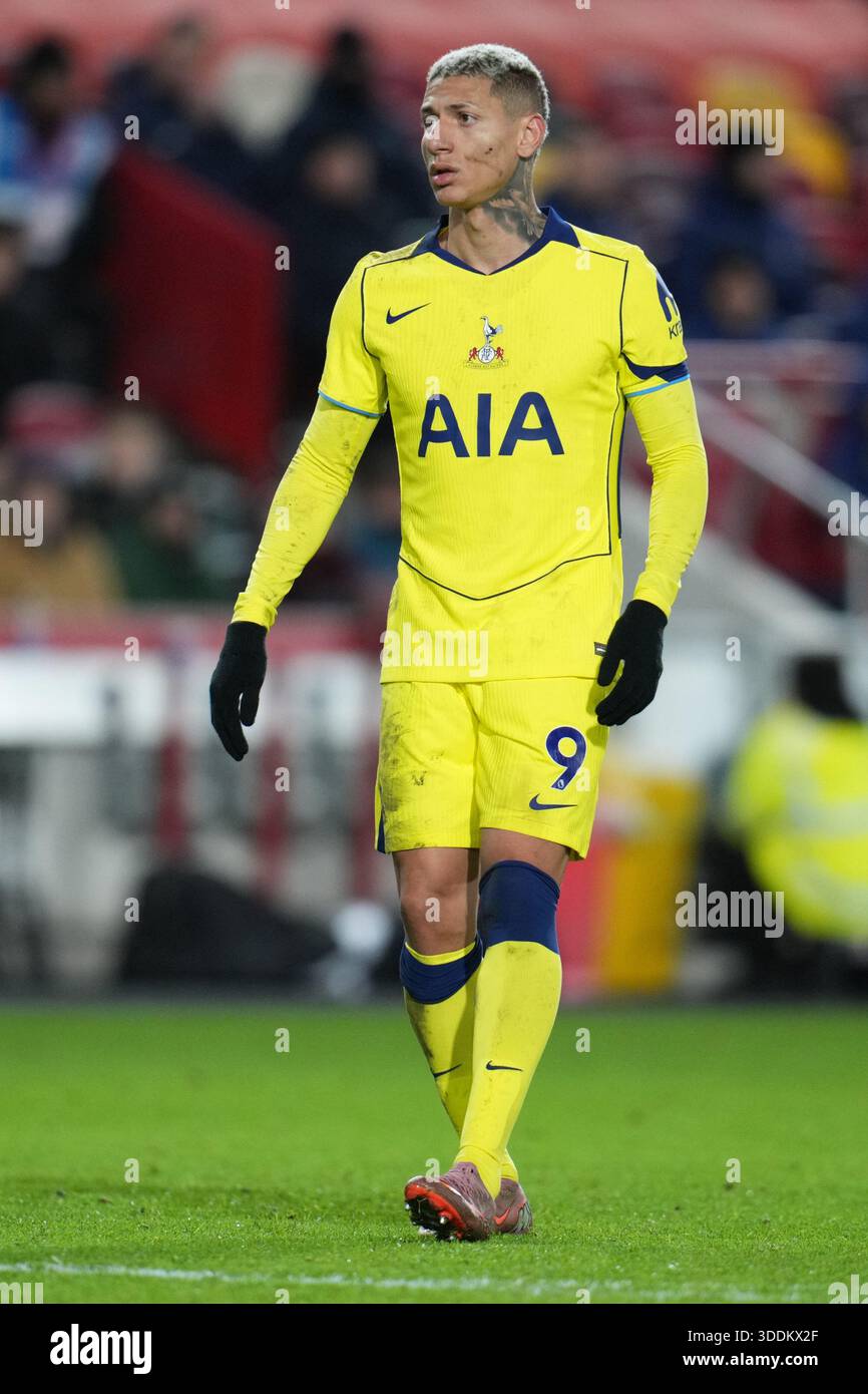 Richarlison of Tottenham Hotspur during the Premier League match ...
