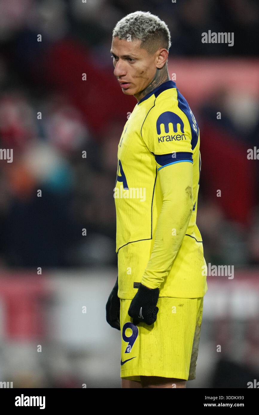 Richarlison of Tottenham Hotspur during the Premier League match ...