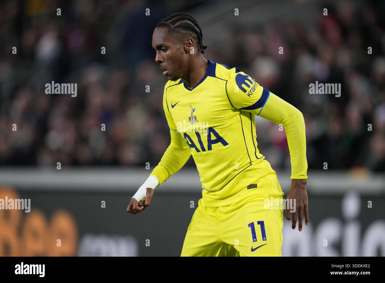 Mathys Tel of Tottenham Hotspur during the Premier League match ...