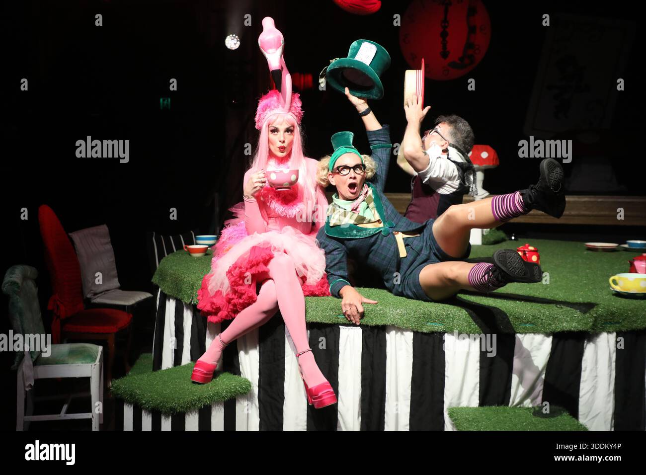 Sydney, NSW, Australia. 2nd January 2026. The cast of MAD HATTER’S TEA ...