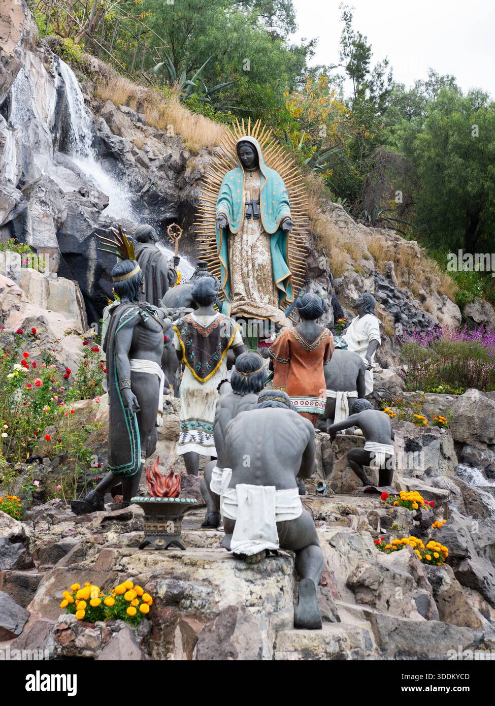 Statues of Our Lady of Guadalupe appearing to St. Juan Diego and ...
