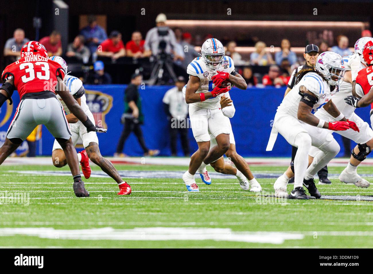 January 01, 2026: Mississippi running back Kewan Lacy (5) runs with the ...