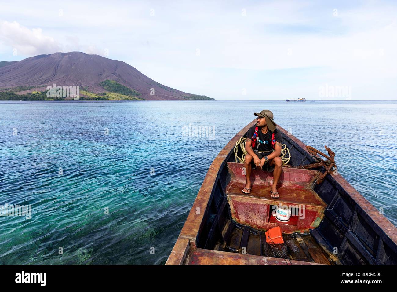 Ruang volcano hi-res stock photography and images - Alamy