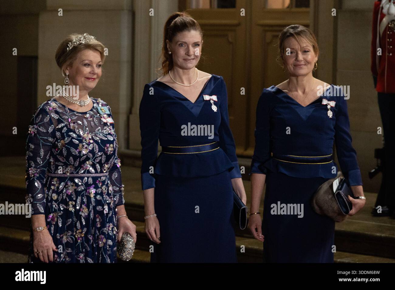 (L-R) Mette Ahlefeldt-Laurvig, Nina Munch-Perrin, and Heidi Krumhardt ...
