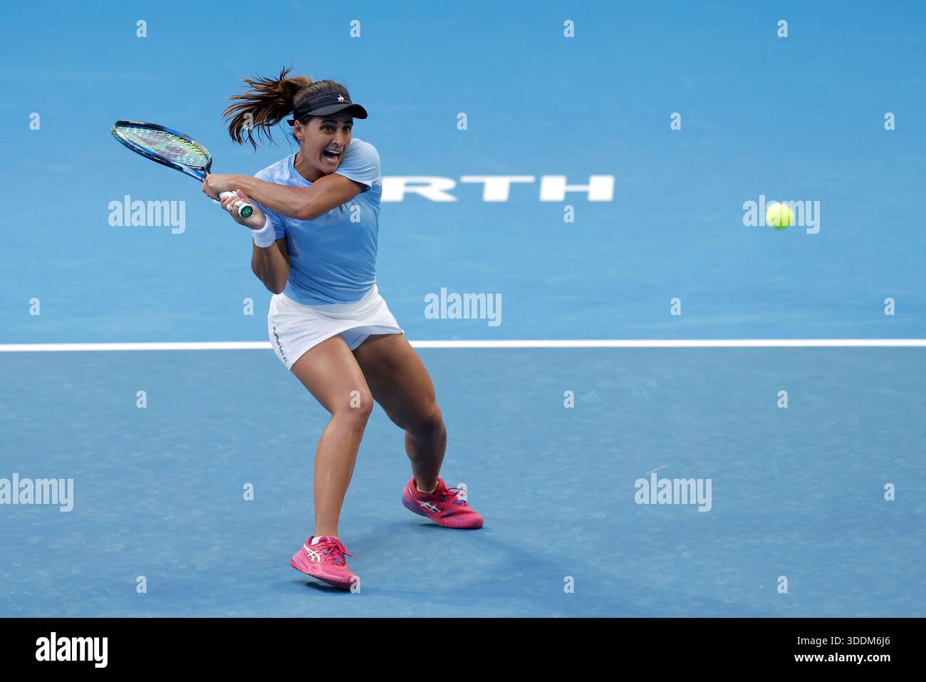 Maria Lourdes Carle of Argentina in action during the United Cup 2026 ...