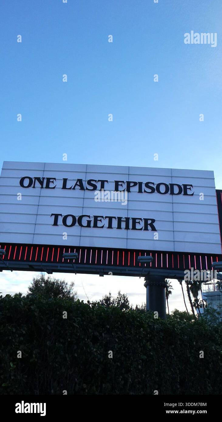 Los Angeles, California, USA 1st January 2026 One Last Episode Together ...