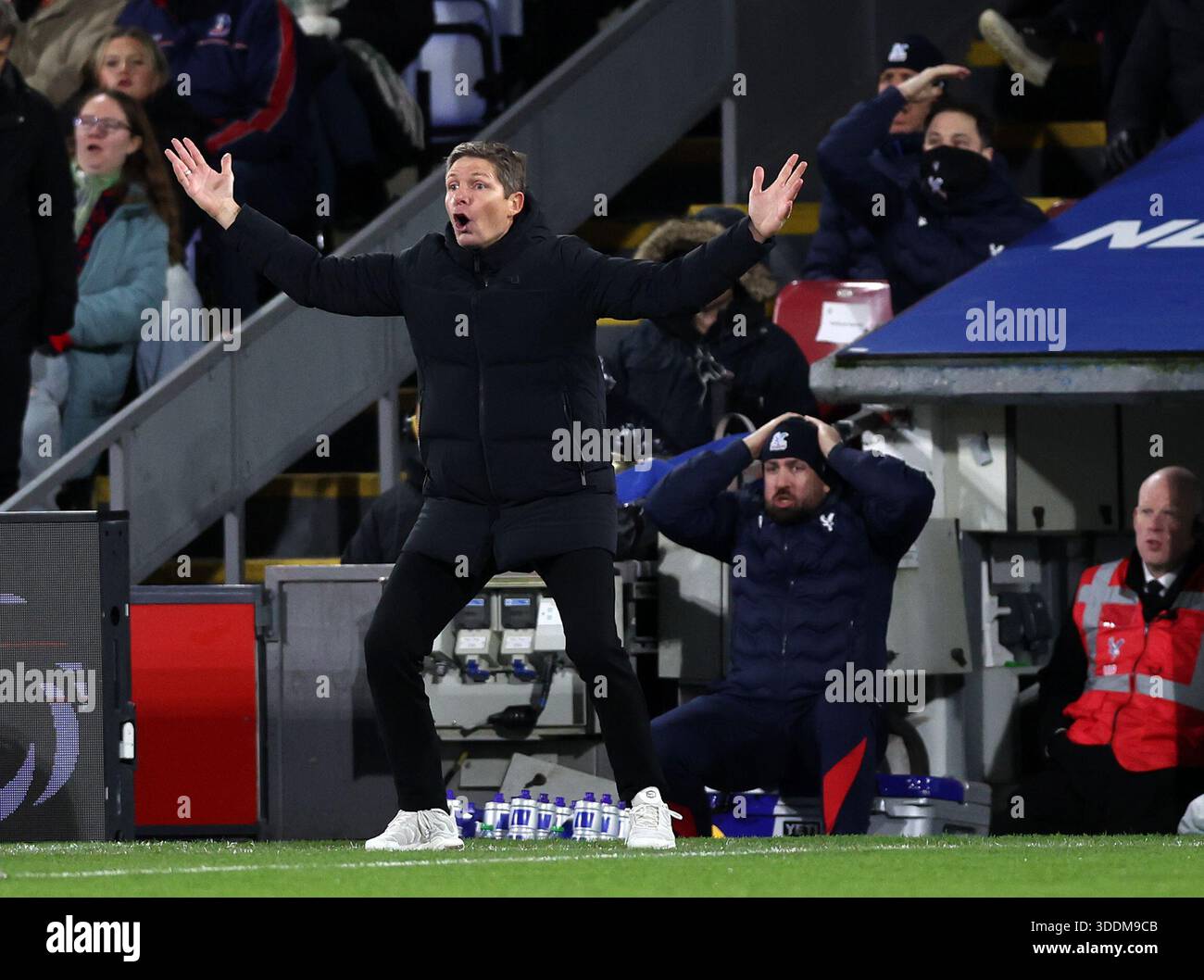 London, England, 1st January 2026. Oliver Glasner manager of Crystal ...