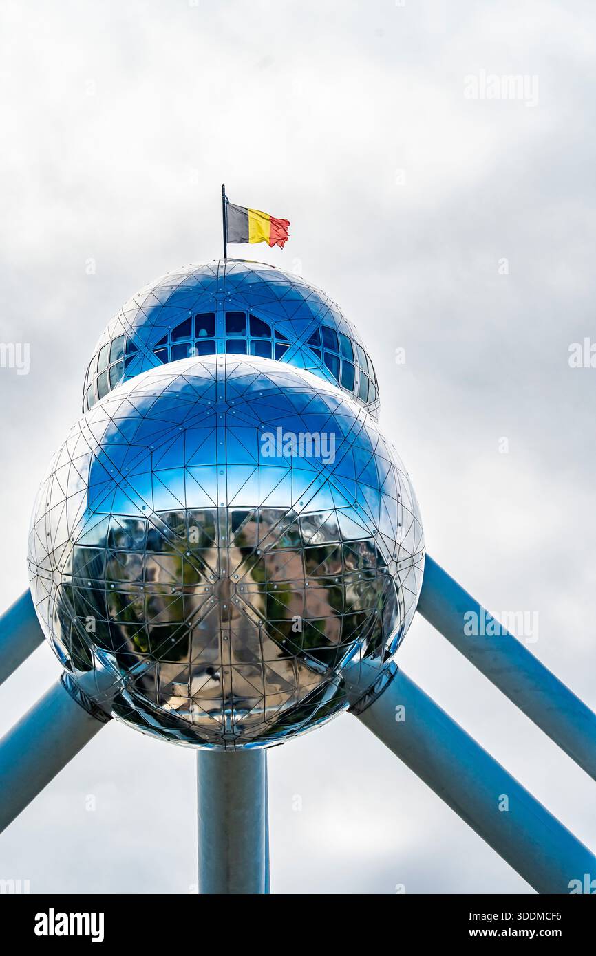 The 102m tall Modernist design Atomium was built for the Brussels world ...