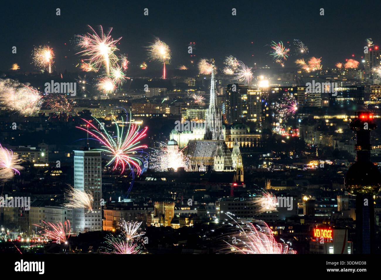 Illustration on the theme of New Year's Eve / fireworks - Fireworks ...