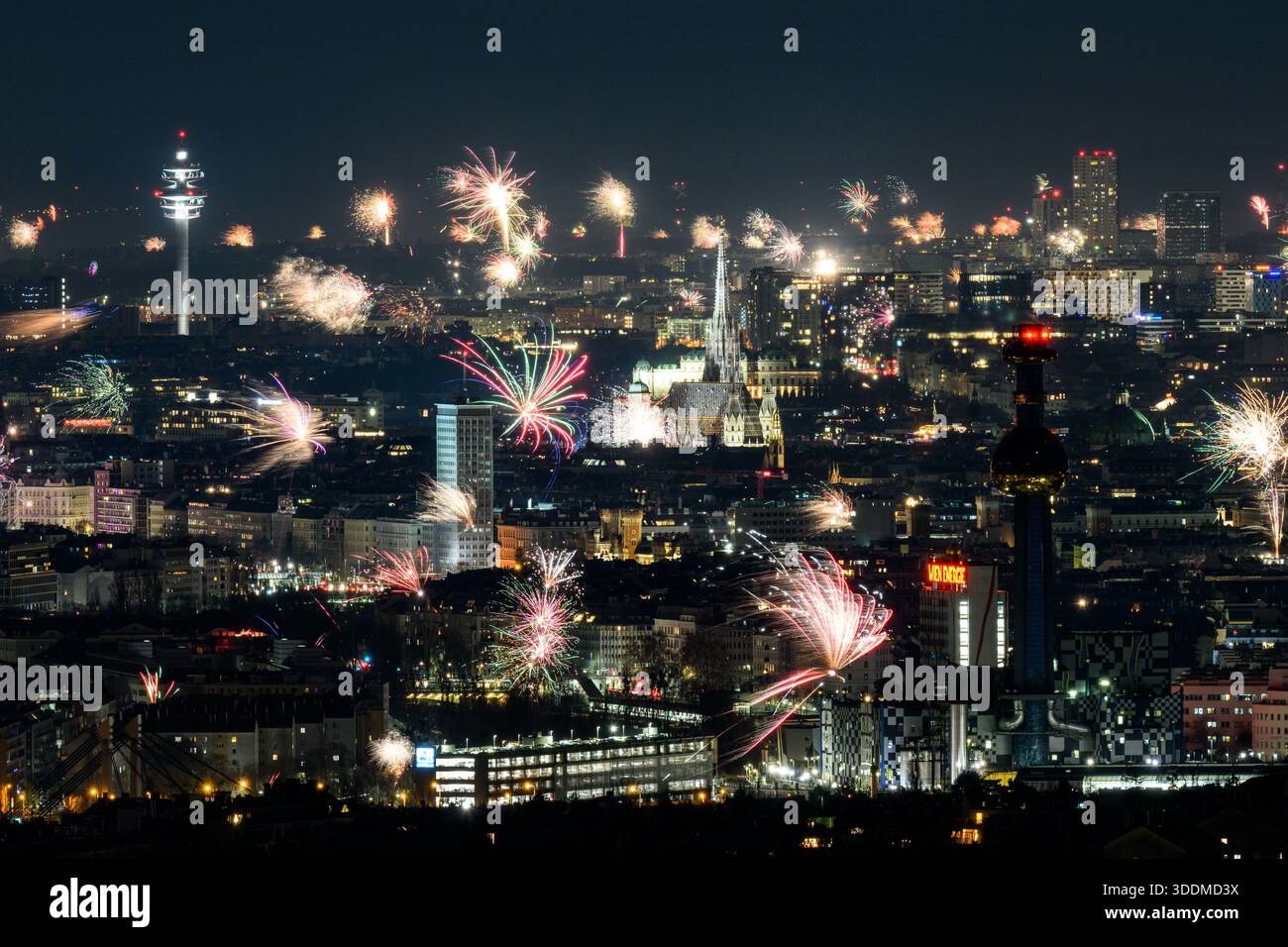 Illustration on the theme of New Year's Eve / fireworks - Fireworks ...