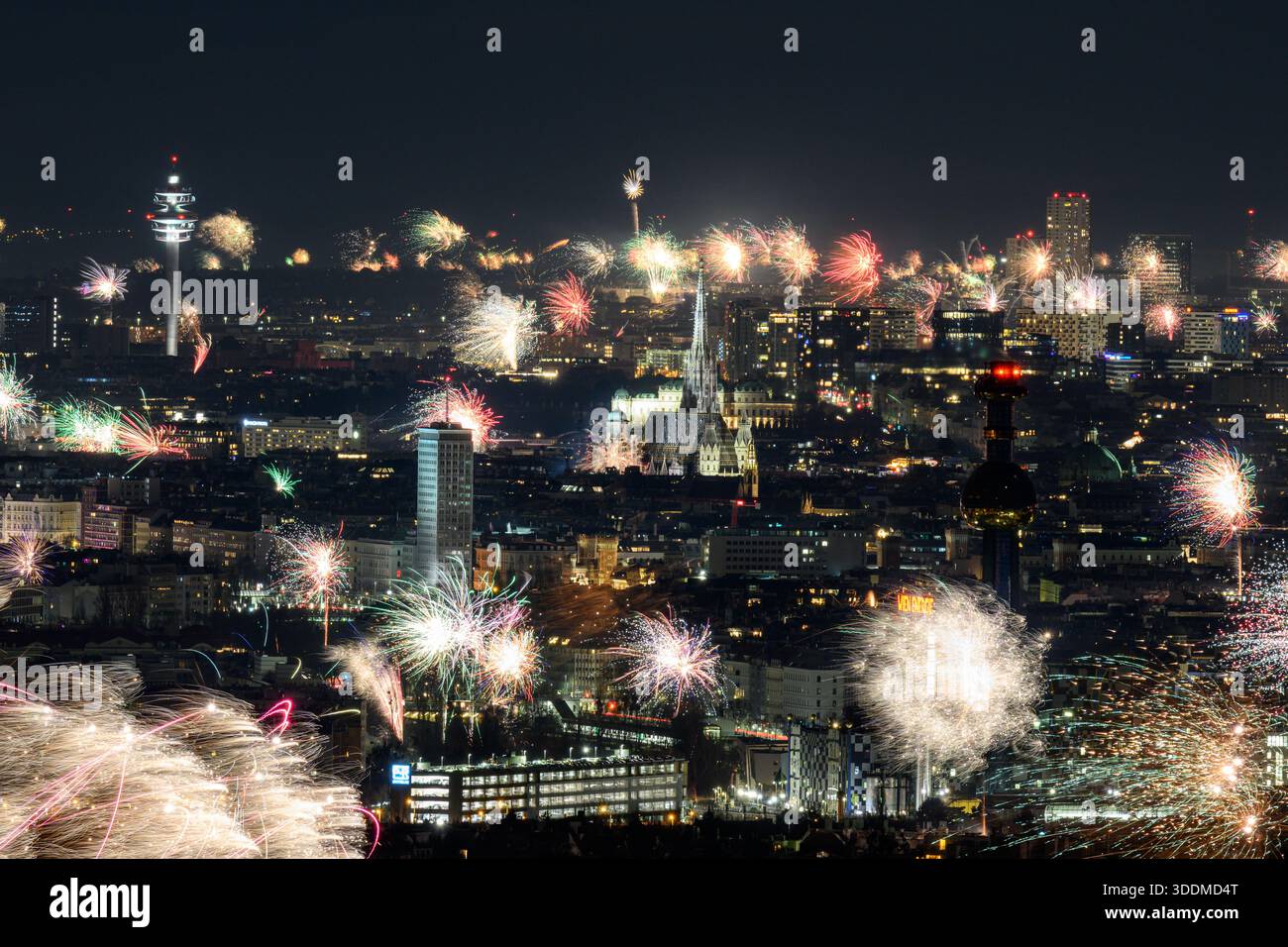 Illustration on the theme of New Year's Eve / fireworks - Fireworks ...