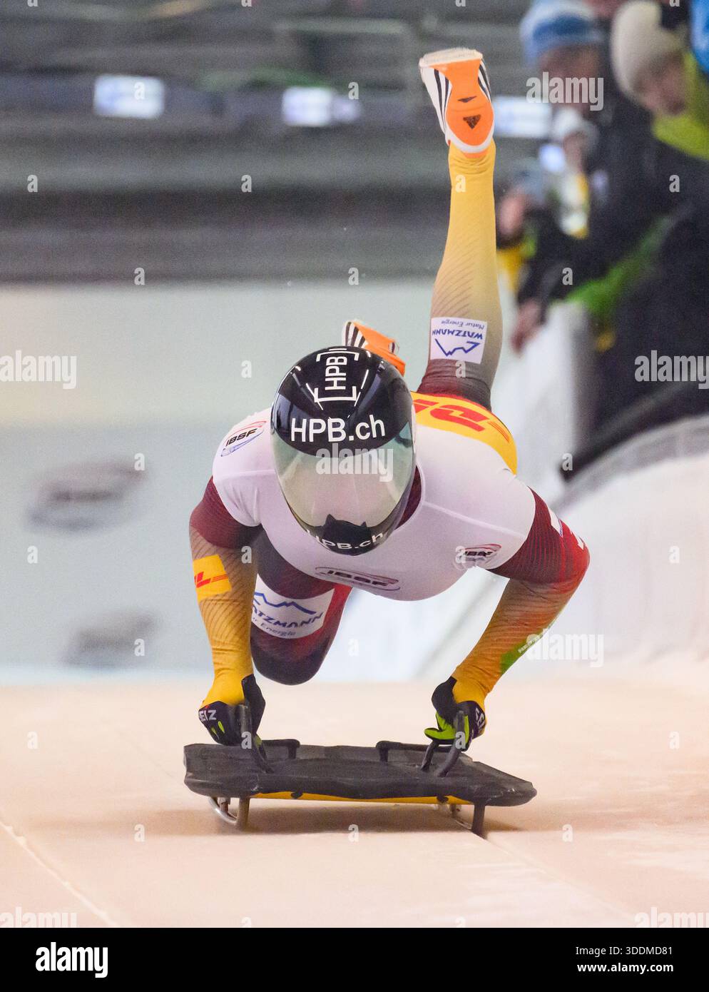 02 January 2026, North Rhine-Westphalia, Winterberg: Skeleton: World ...