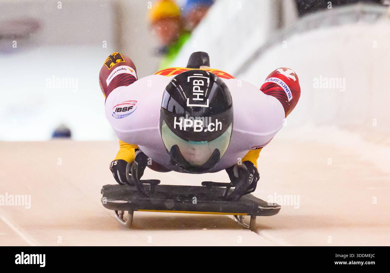 02 January 2026, North Rhine-Westphalia, Winterberg: Skeleton: World ...