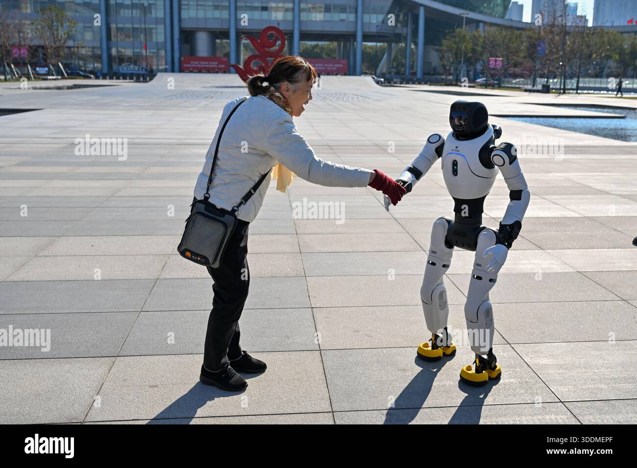 KUNSHAN, CHINA - JANUARY 2, 2026 - An Embodied Intelligence robot ...