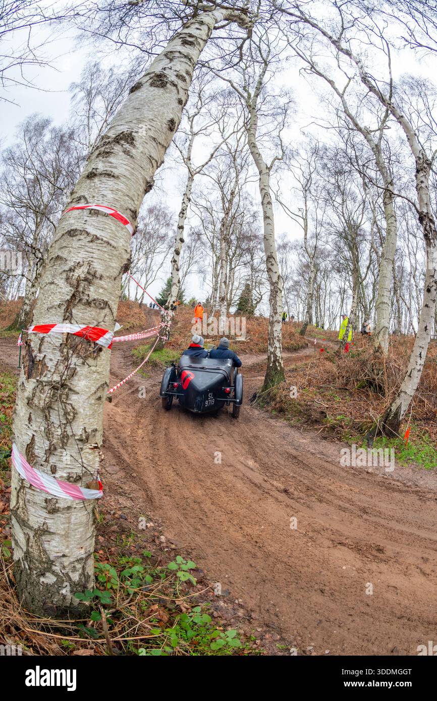The Pre War Austin 7 car club members taking part in the Dave Wilcox ...