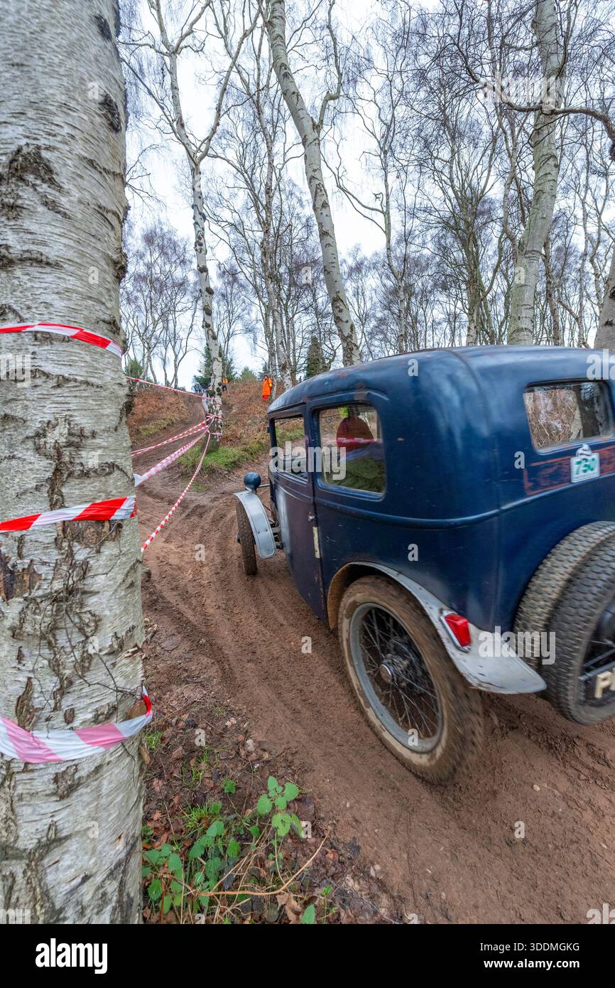 The Pre War Austin 7 car club members taking part in the Dave Wilcox ...