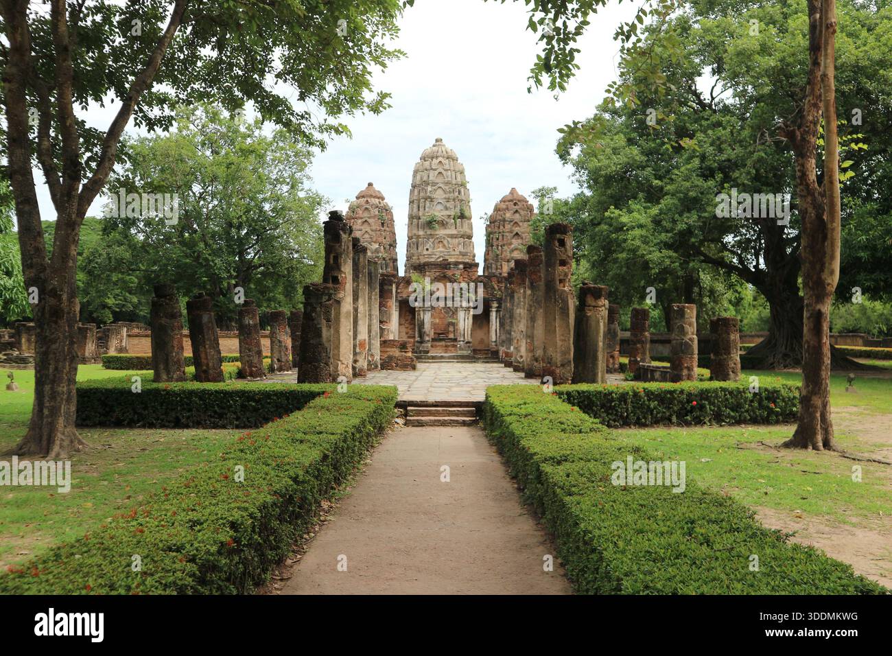 Ancient marvelous ruins of the former capital of Thailand. Outstanding ...