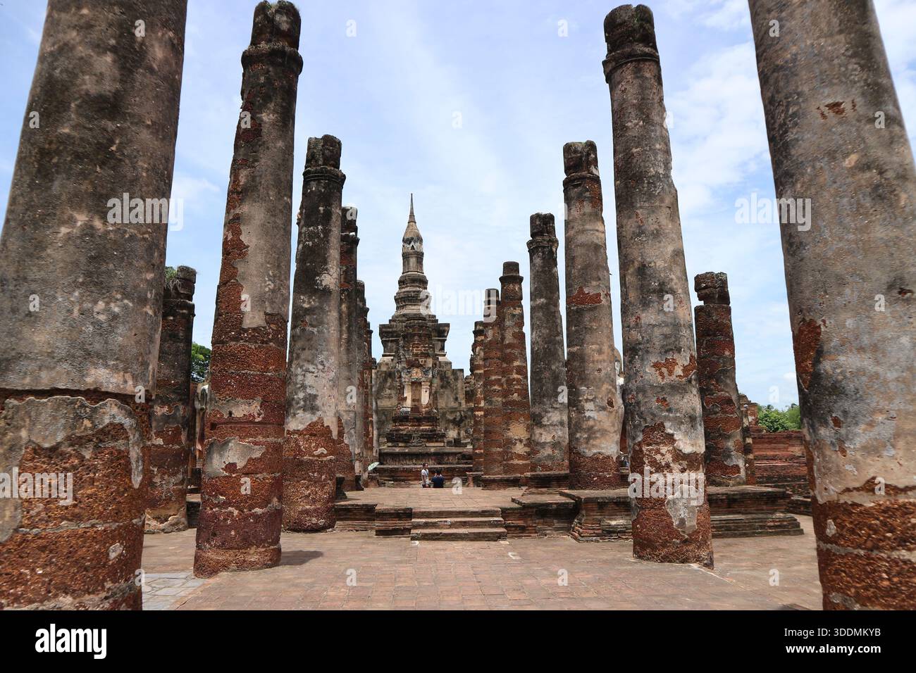 Ancient marvelous ruins of the former capital of Thailand. Outstanding ...