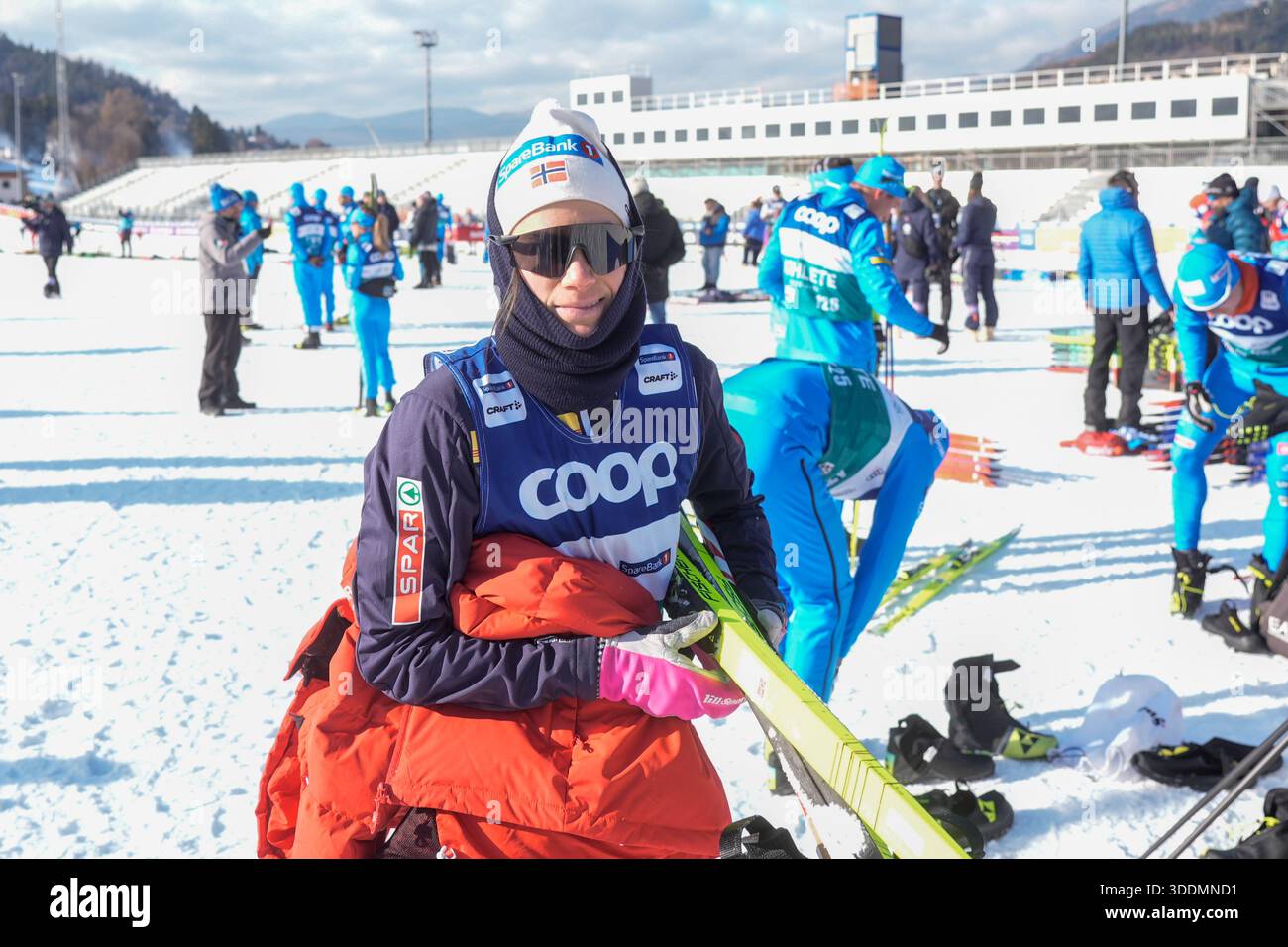 Lago, Italy 20260102. Heidi Weng during training at the Olympic stadium ...