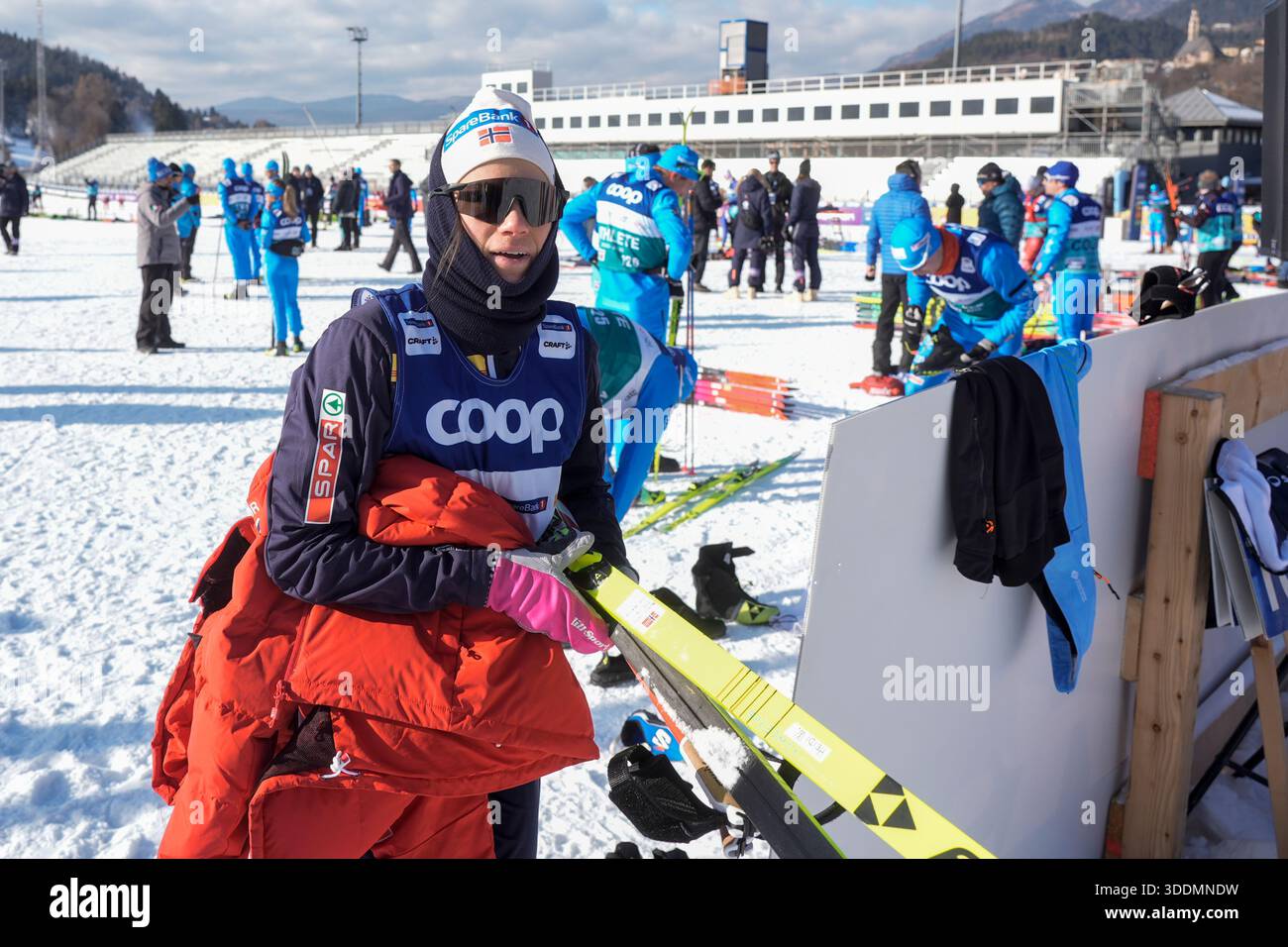 Lago, Italy 20260102. Heidi Weng during training at the Olympic stadium ...