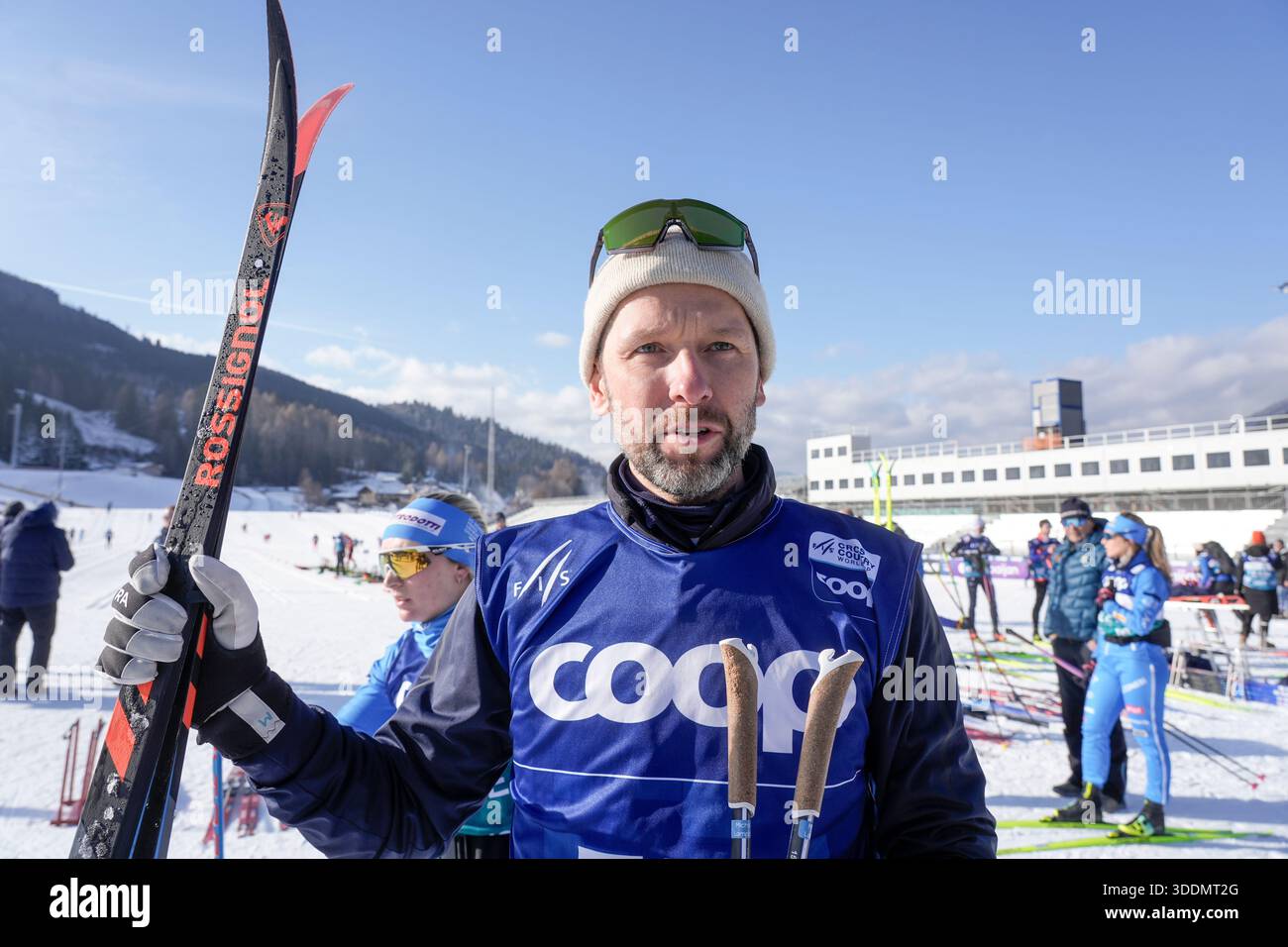 Lago, Italy 20260102. Race director Michael Lamplot during training at ...