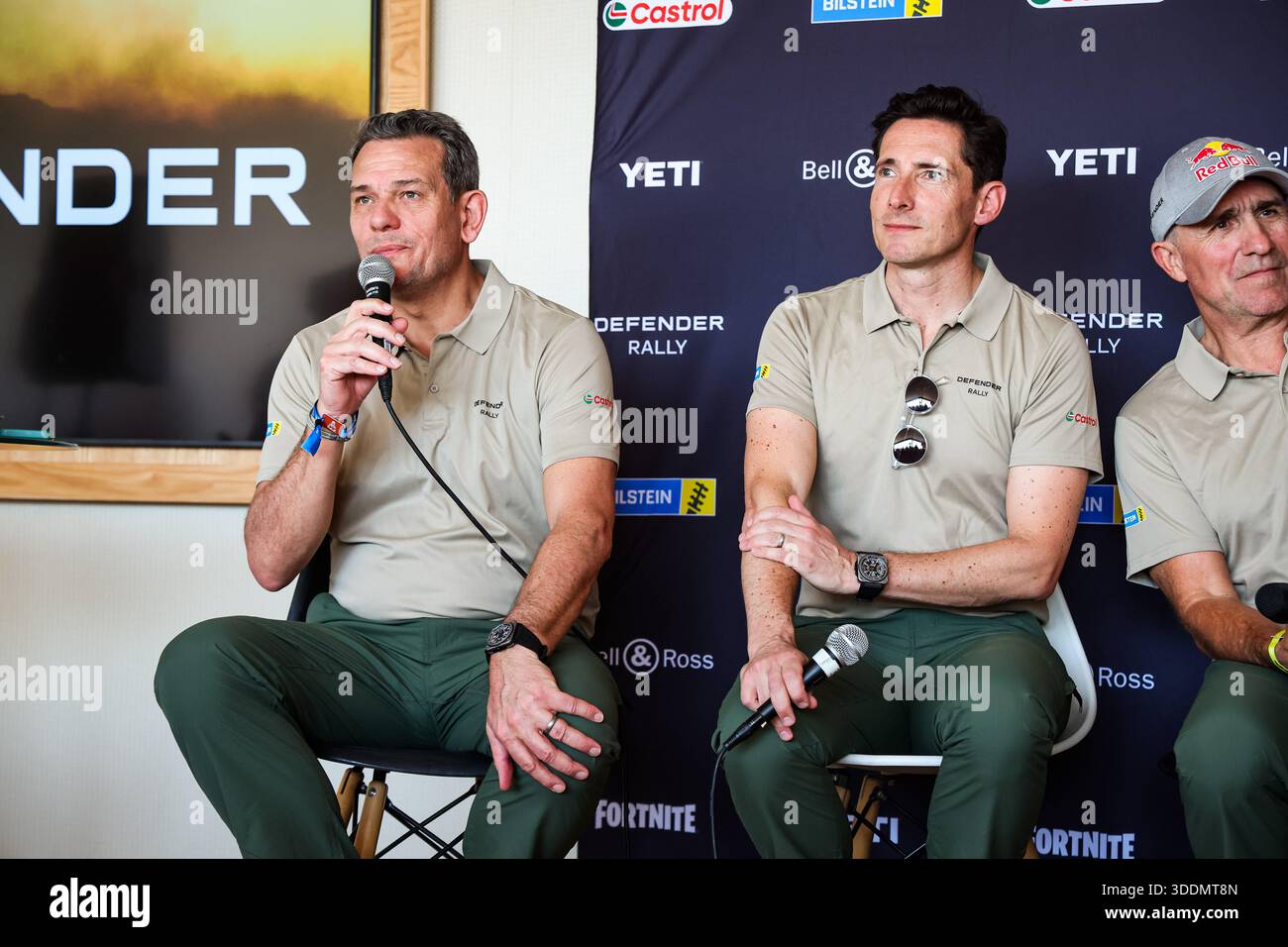 CAMERON Mark, Managing Director of Defender, JAMES Ian, Team Principal ...