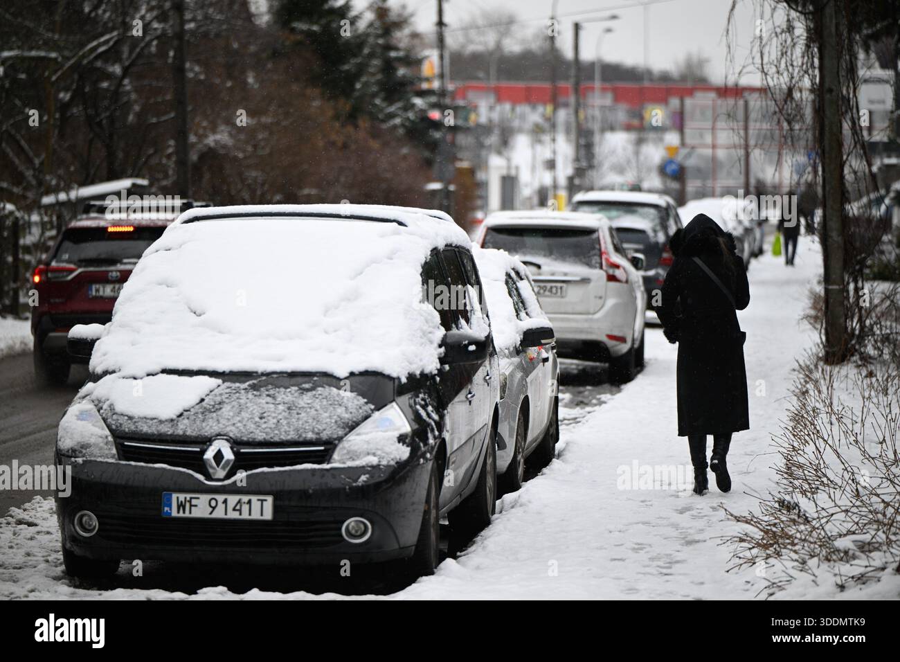 Scenes of the city covered in snow are seen in this file photo taken in ...