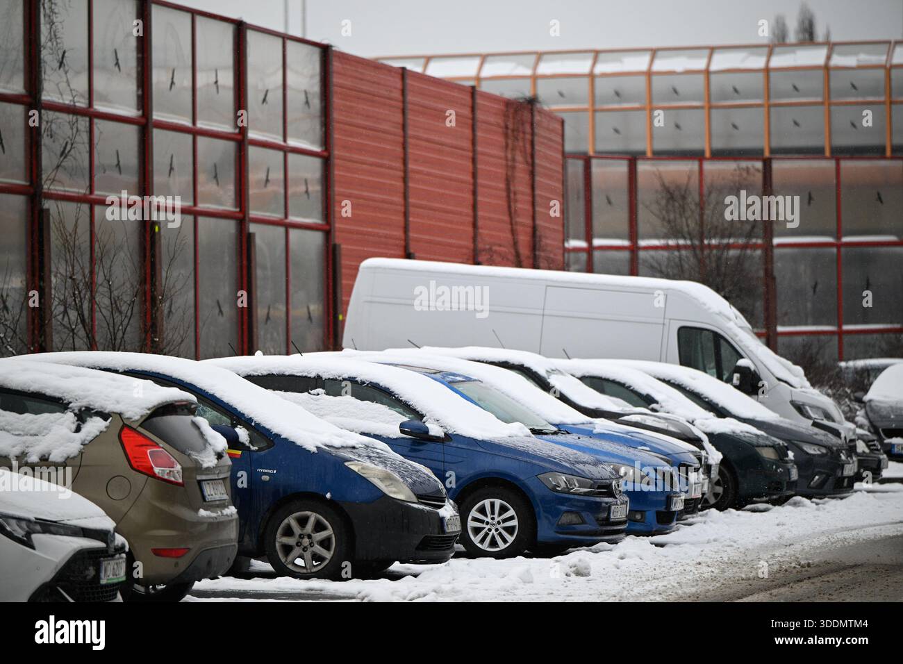 Scenes of the city covered in snow are seen in this file photo taken in ...