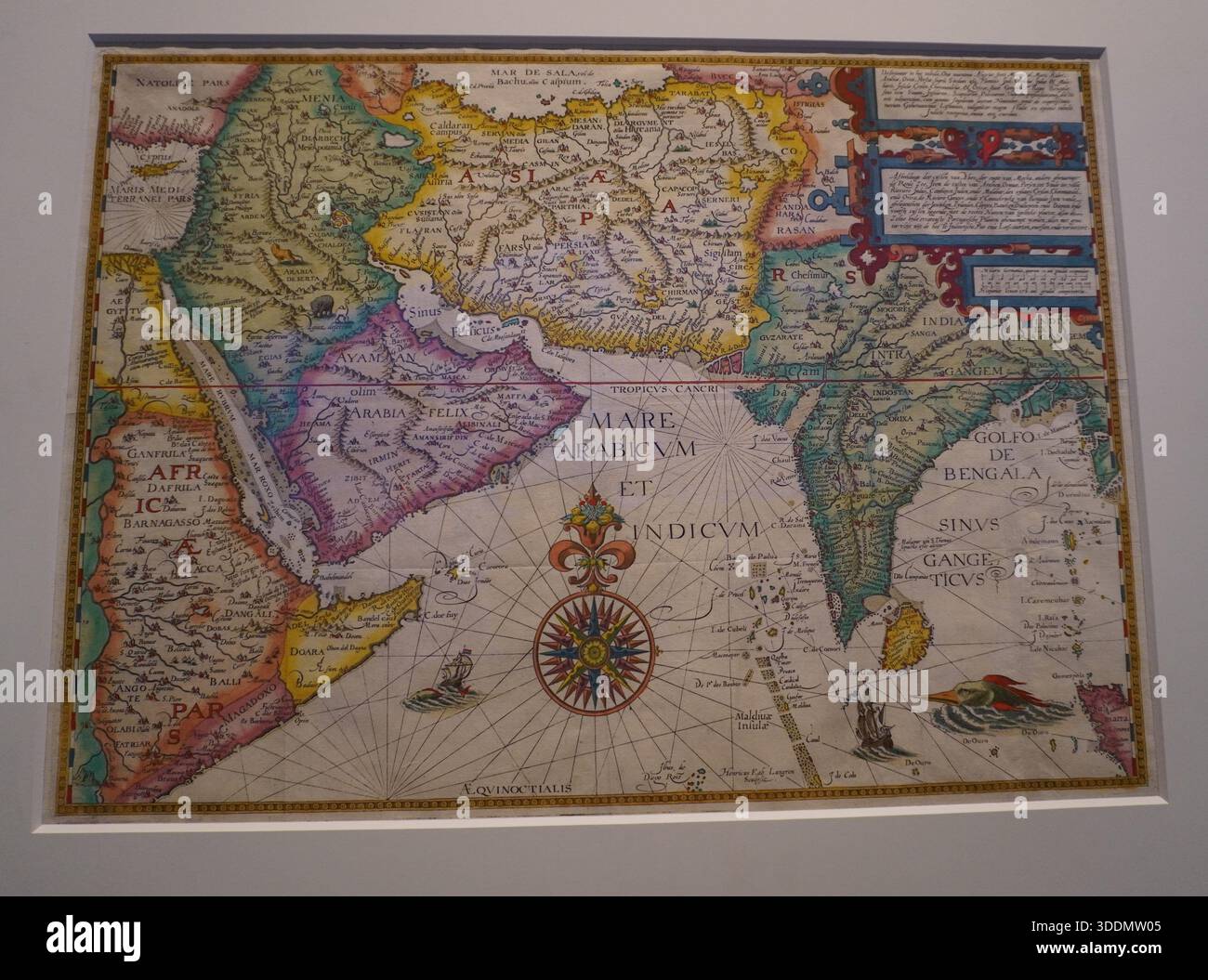 Qatar Museum. Old Maps Map of Arabia 1596 by Jan Huyghen and Henricus ...