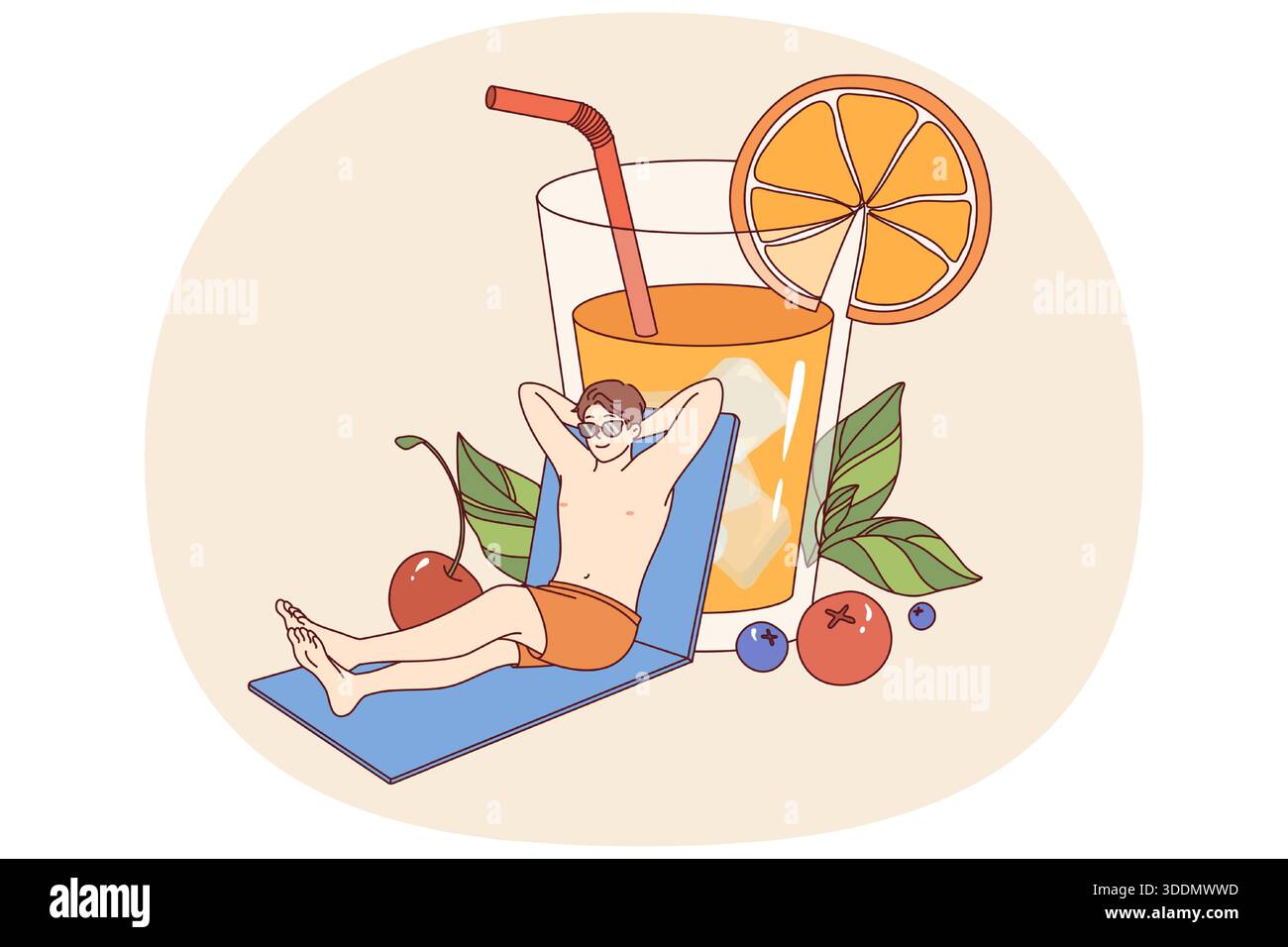 Giant man on beach Cut Out Stock Images & Pictures - Alamy