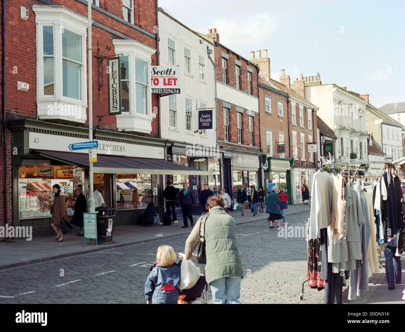 People out shopping in Beverley Town centre, Humberside, northern ...