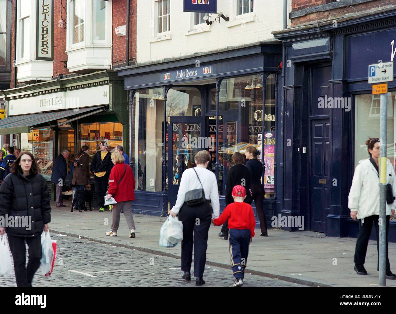 People out shopping in beverley town centre hi-res stock photography ...