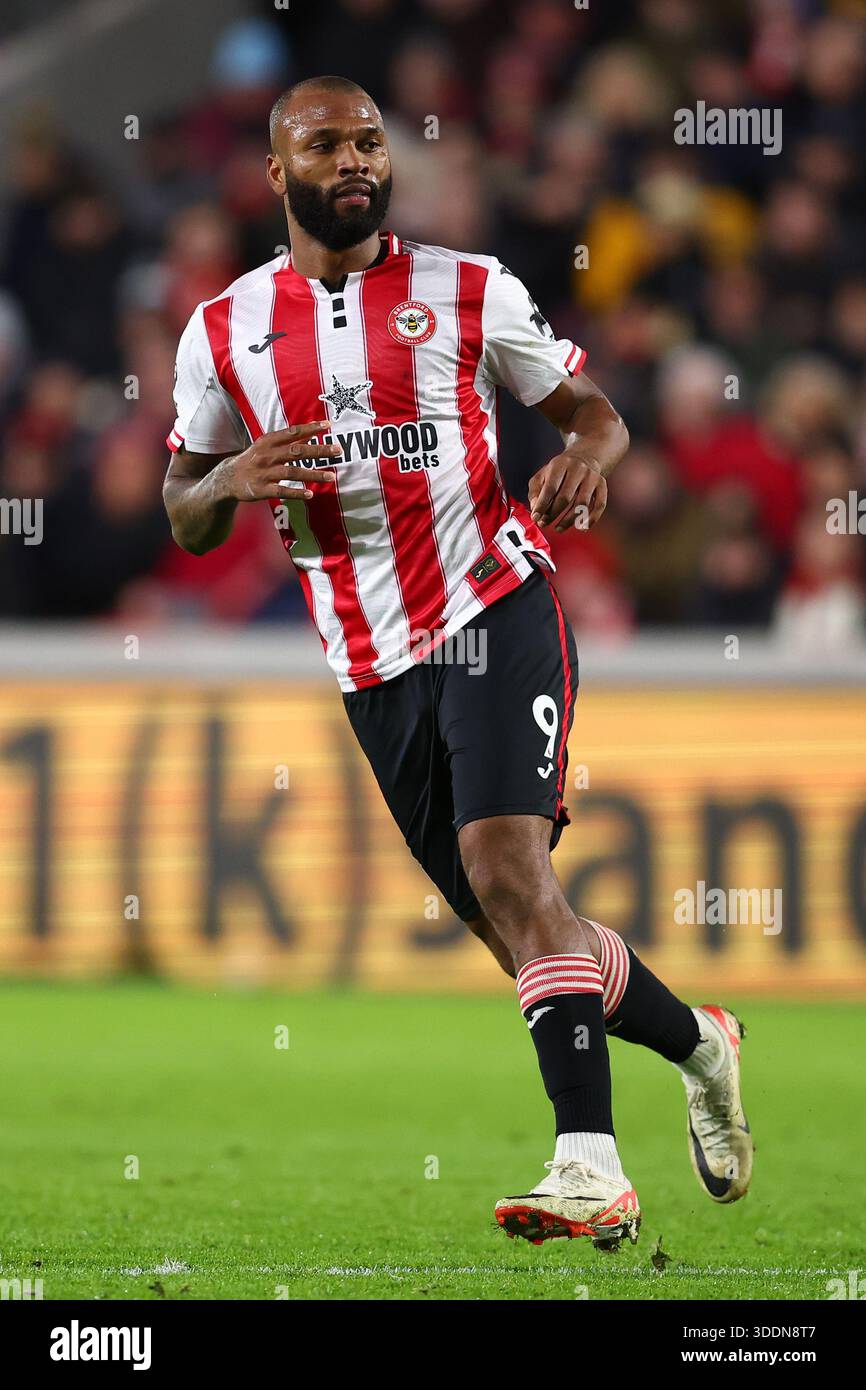 London, England, 1st January 2026. Igor Thiago of Brentford during the ...