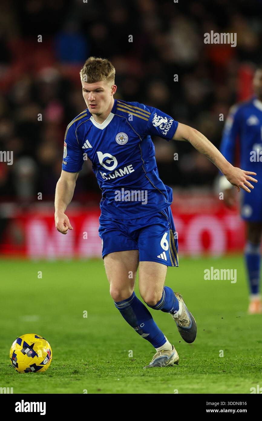 Leicester City's Jordan James during the Sky Bet Championship match at ...