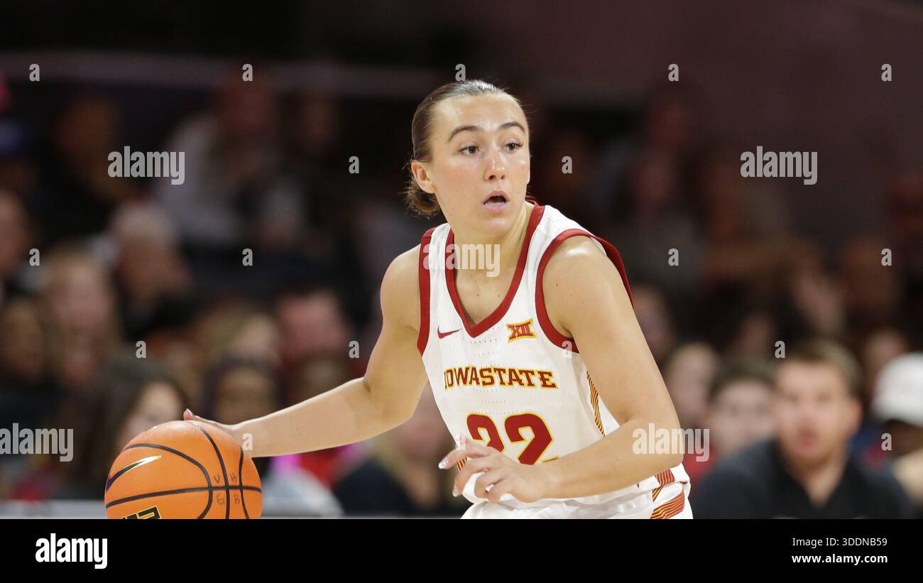 Iowa State guard Reagan Wilson during an NCAA basketball game against ...